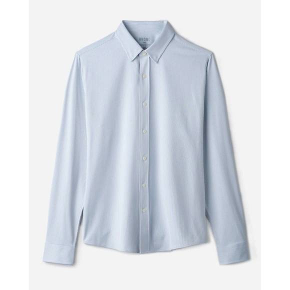 RHONE | Shirts | New Rhone Mens Commuter Shirt Slim Fit In Light Blue ...